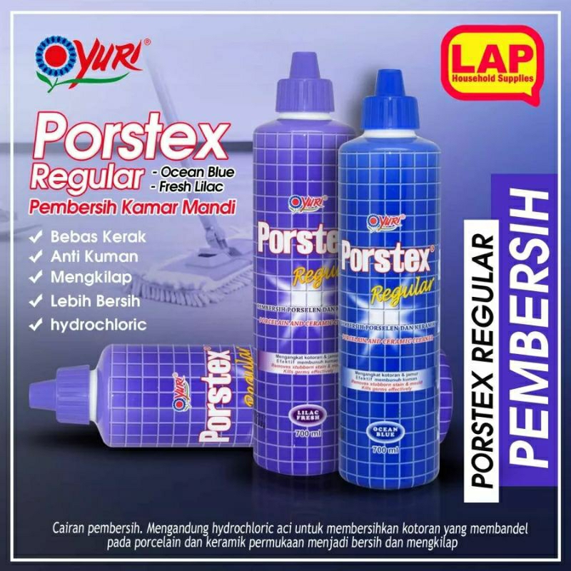 Jual Yuri porstex pembersih porselen 700ml | Shopee Indonesia