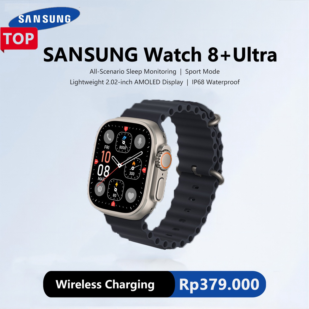 Jual ORI Smart Watch Samsung Watch 8+ Ultra 2.02" AMOLED Screen Jam ...