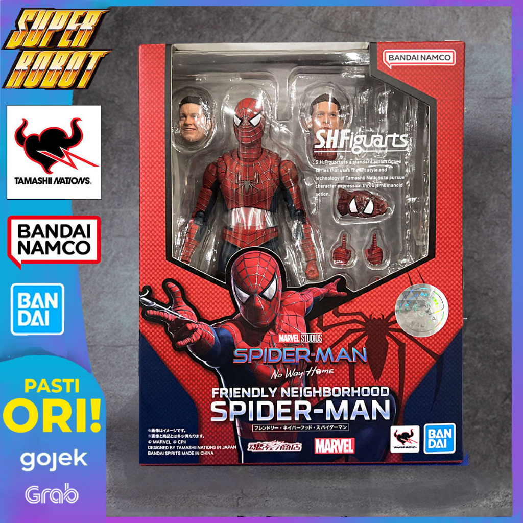 Jual BANDAI SHF Friendly Neighborhood Spiderman / Spider-Man Tobey ...