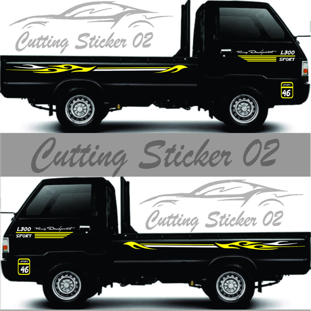 Jual STICKER MOBIL L300 MOTIF TRIBAL STICKER L300 BISA CUSTOME TULISAN ...