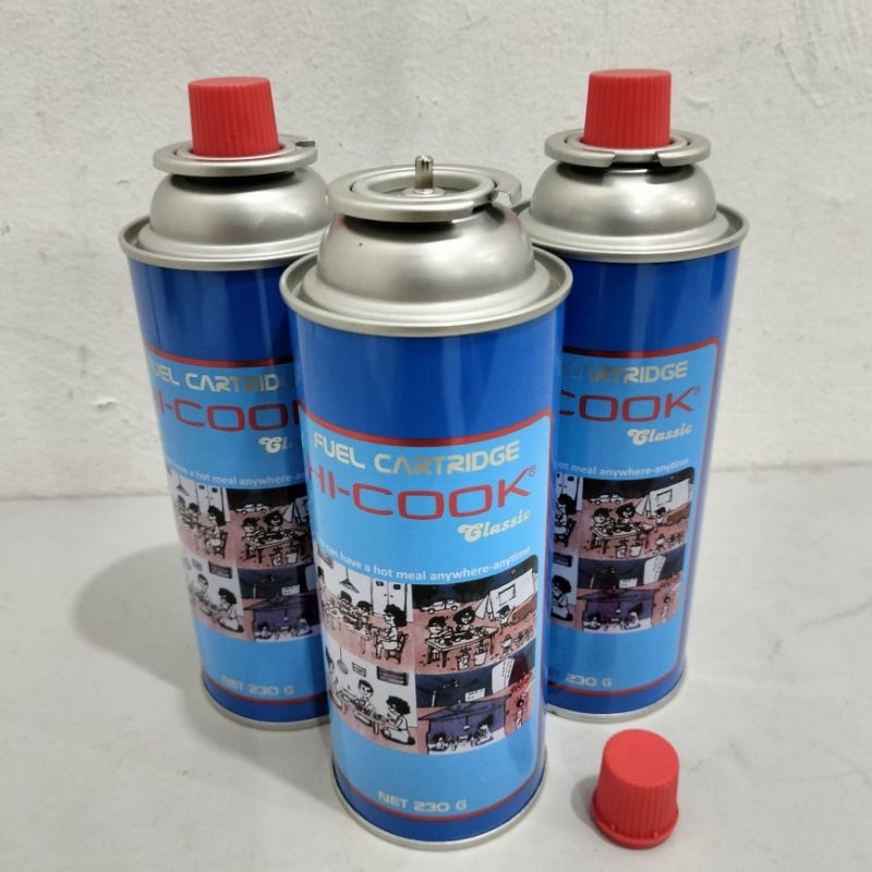 Jual TABUNG GAS MINI RRT "HI-COOK" CLASSIC || GAS FOR TABLE 230 GRAM ...