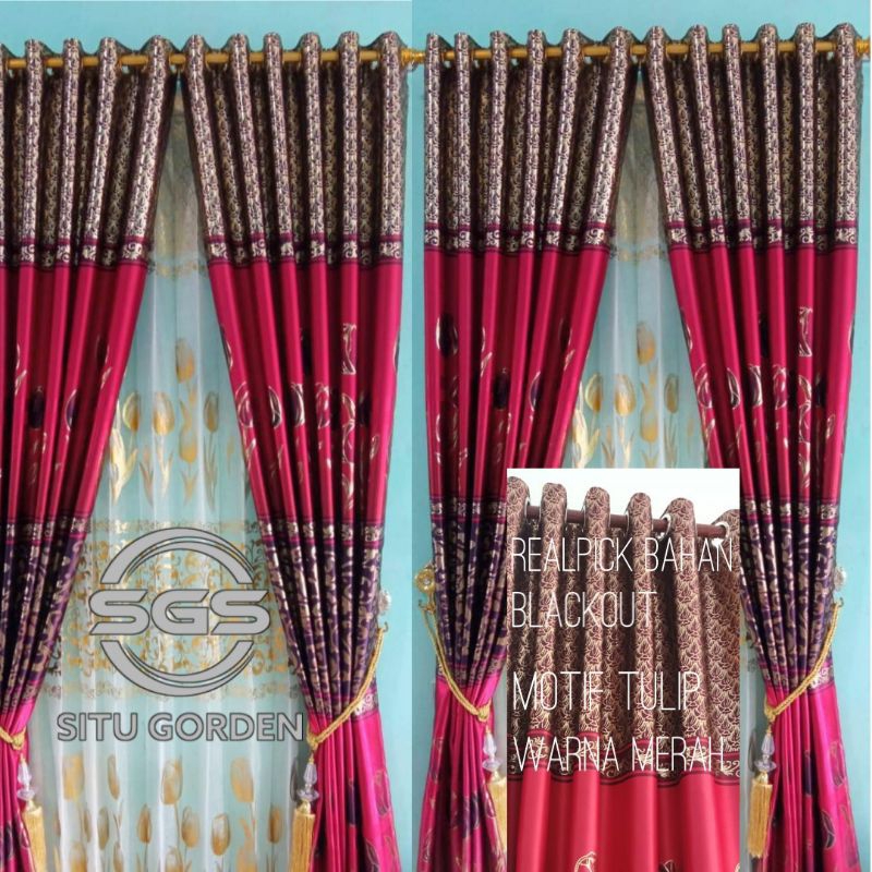 Jual Gorden jendela dan pintu kekinian viral aesthetic perpaduan warna ...