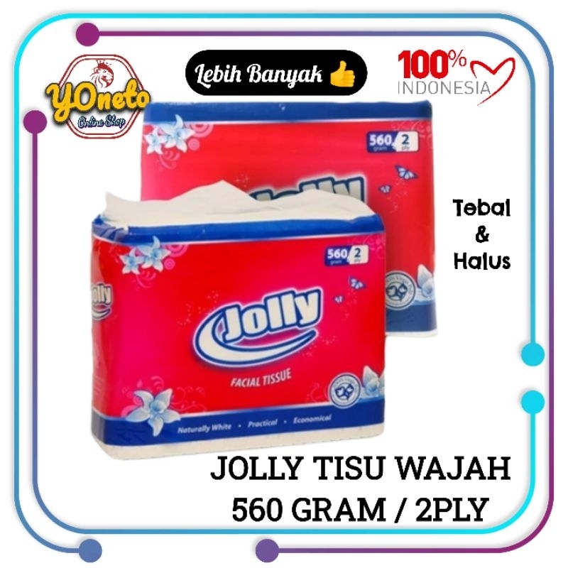 Jual Tisu Wajah Jolly 560 Gram (Kemasan Besar) | Shopee Indonesia