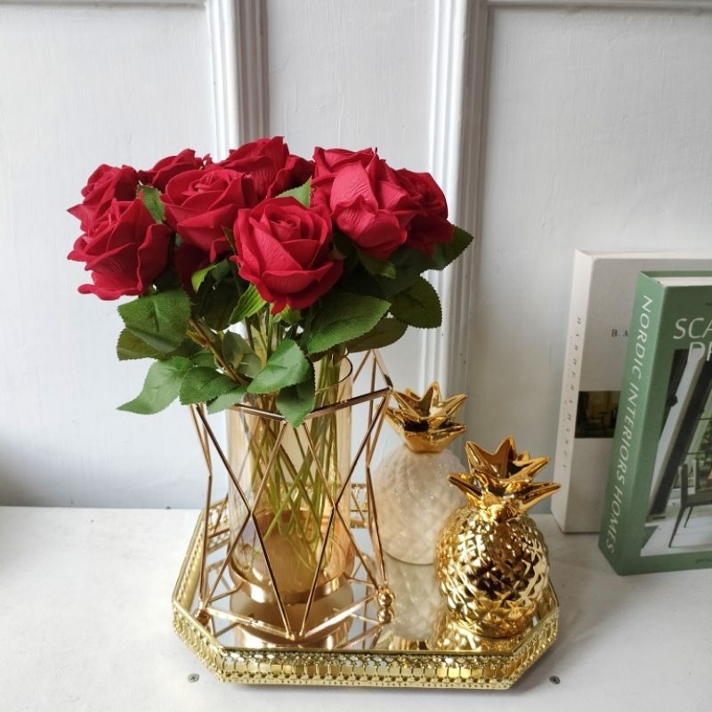 Jual BUNGA MEJA RUANG TAMU, BUNGA MAWAR BLUDRU, BUNGA LILY LATEX, BUNGA ...