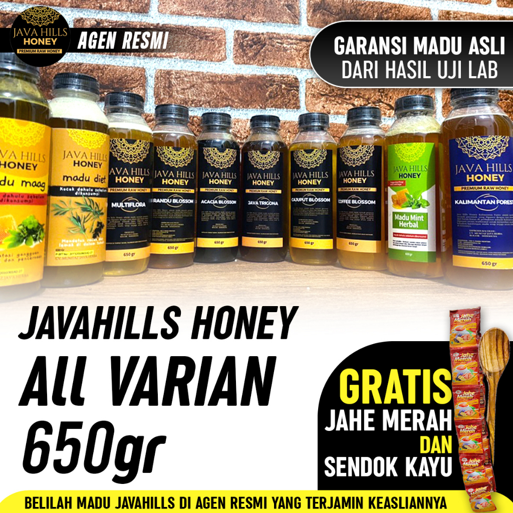 Jual Java Hills Honey Javahills All Varian Ukuran 650Gram | Mint| Maag ...