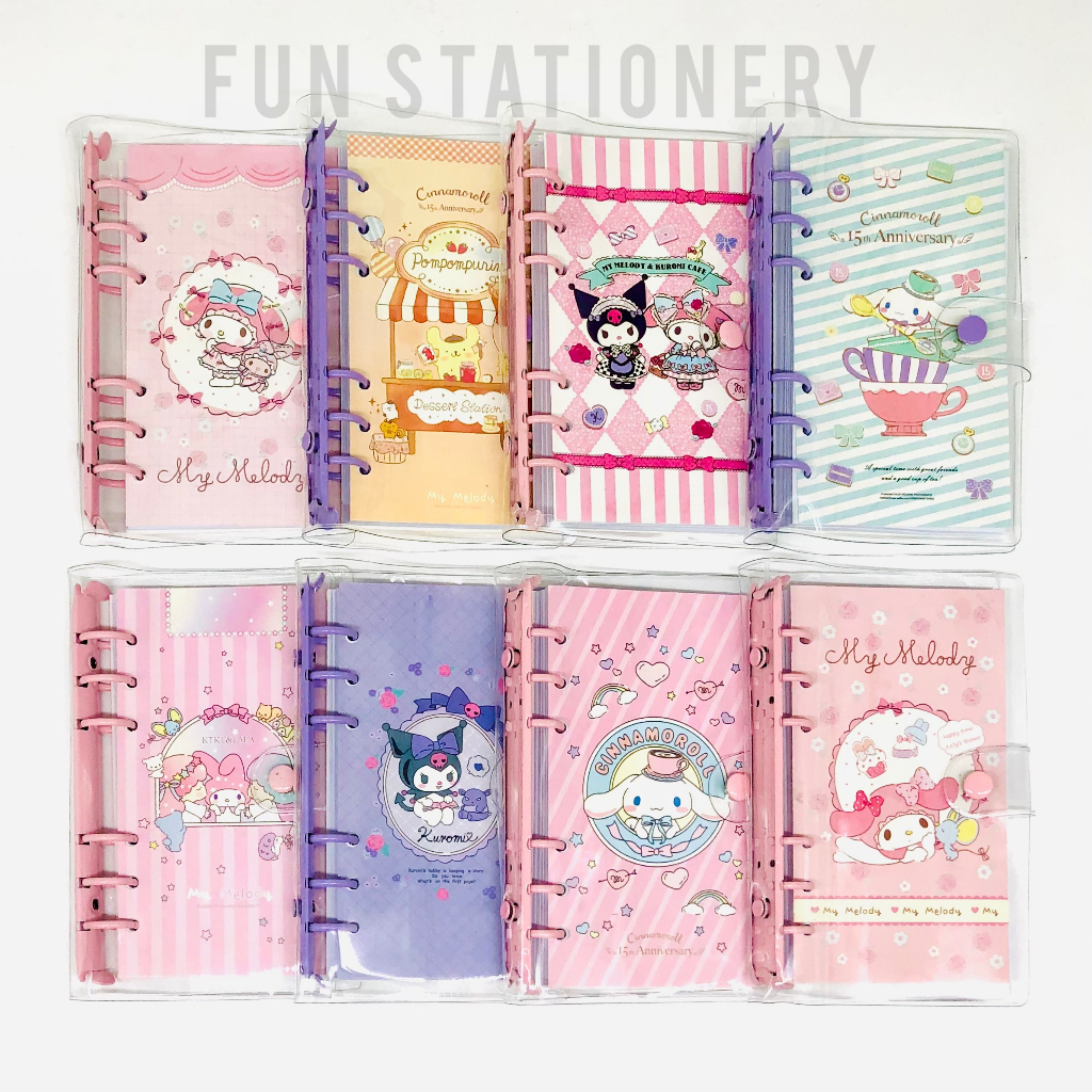Jual (A6) BINDER RING BESI FANCY SANRIO / BUKU NOTEBOOK JURNAL PVC ...