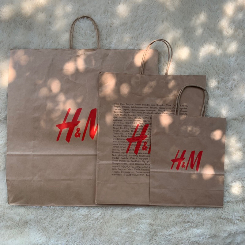 Jual Paperbag HnM Original From Store pembelian paperbag minimal 2 ...