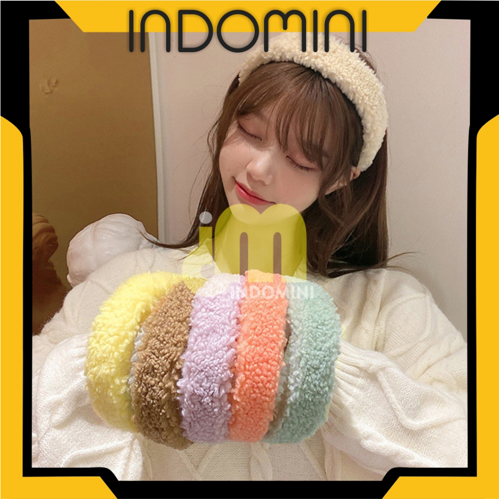 Jual INDOMINI Bando Korea Bulu Lembut Fluffy & Tebal Bando Korea Wool ...