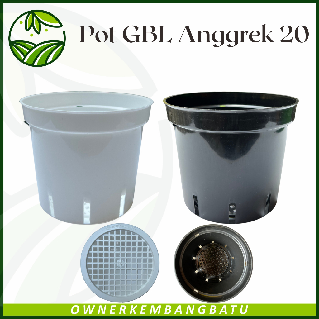 Jual GBL Anggrek 20 Warna Hitam Putih Pot Bunga Anggrek Pot Hidroponik ...