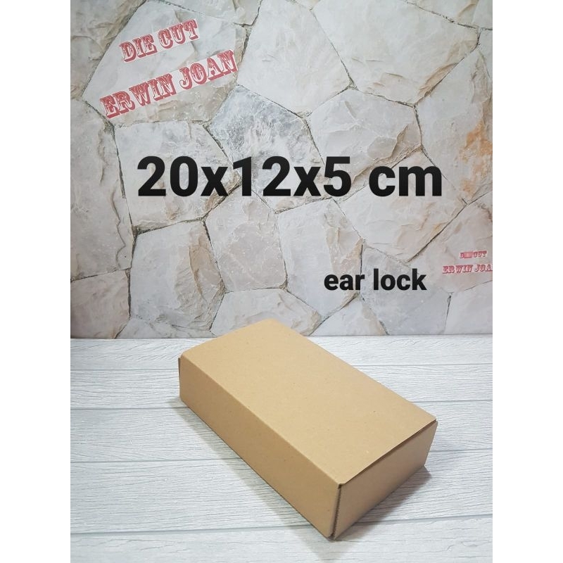 Jual Kardus Box 20x12x5 cm Karton DieCut EarLock | Shopee Indonesia