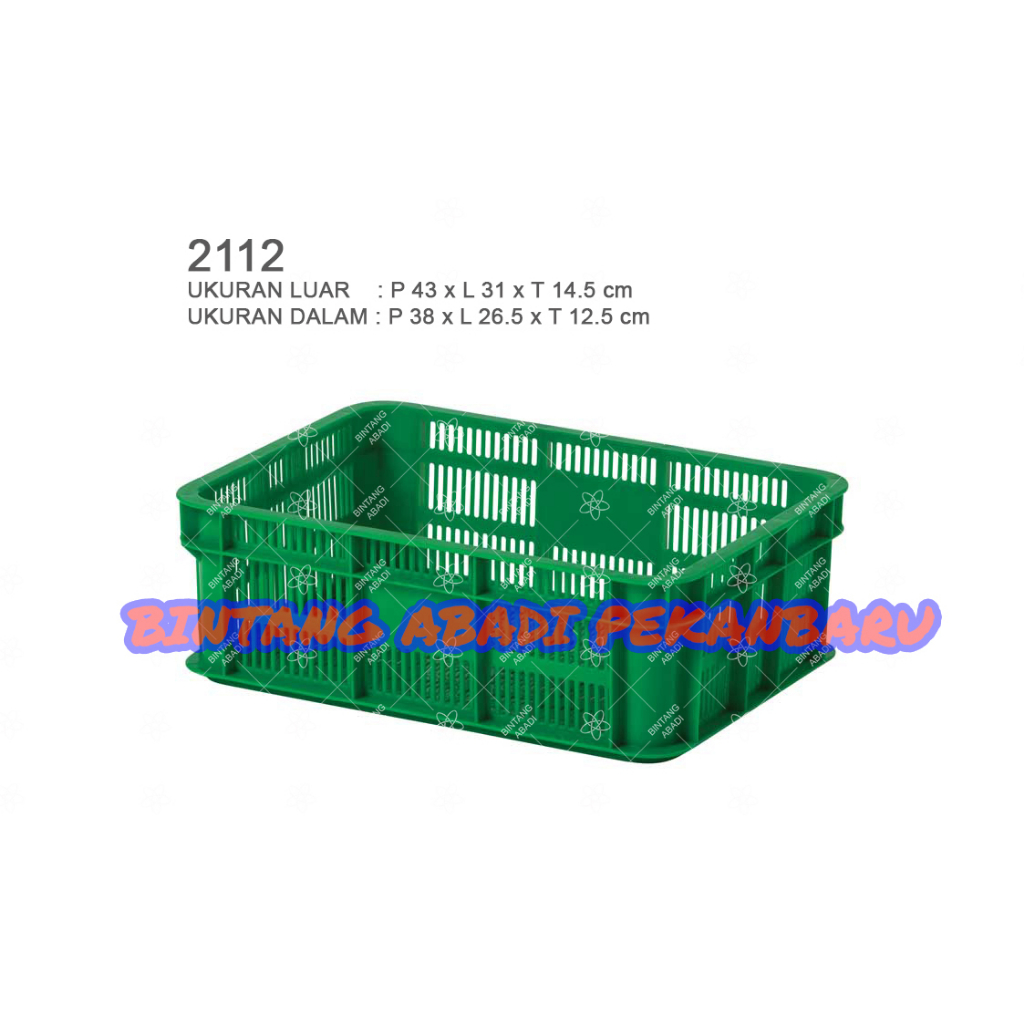 Jual Keranjang Industri Serbaguna 2112 Rabbit Container Plastik Box ...
