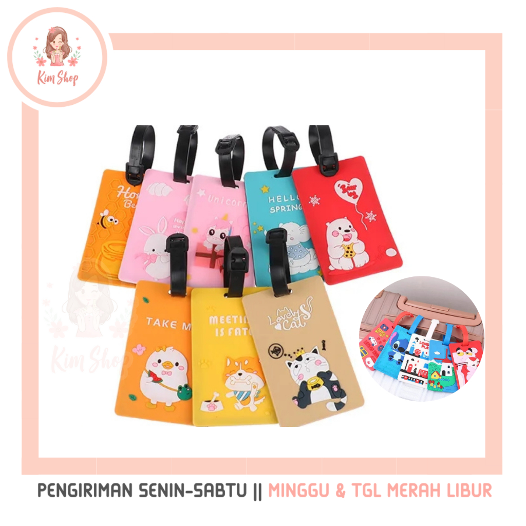 Jual KIM SHOP -Luggage Tag Gantungan Tas Label Koper Tanda Pengenal ID ...