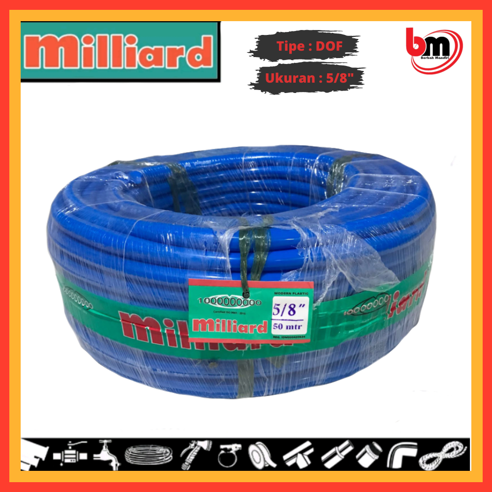 Jual Selang Air Milliard Dof 5/8 Inchi ( Harga per 1 roll ) | Shopee Indonesia