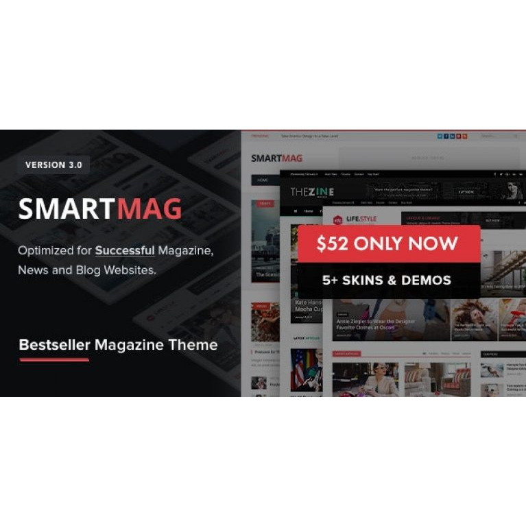 Jual SmartMag V10.2.1 – Responsive & Retina WordPress Magazine | Shopee ...