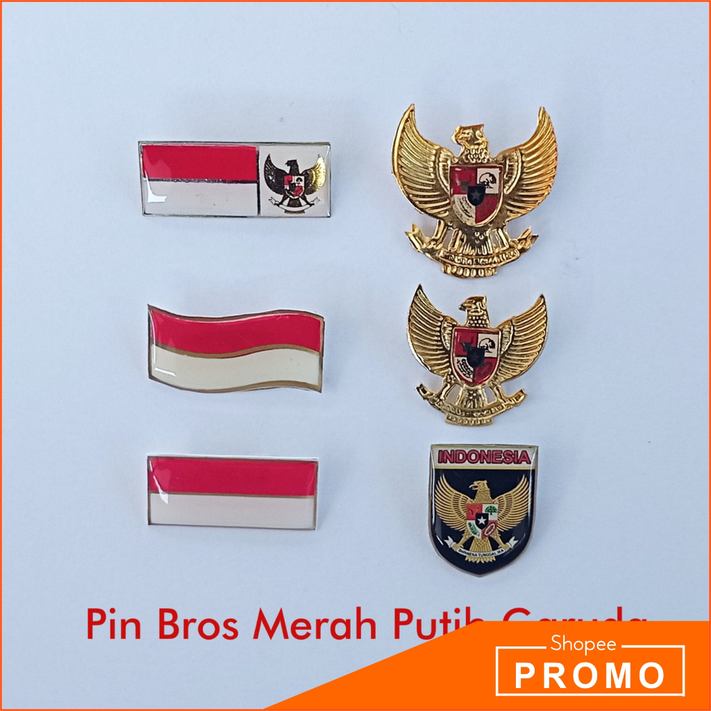 Jual Pin Merah Putih Garuda Paskibra Bros Peniti Bendera Indonesia 17 ...