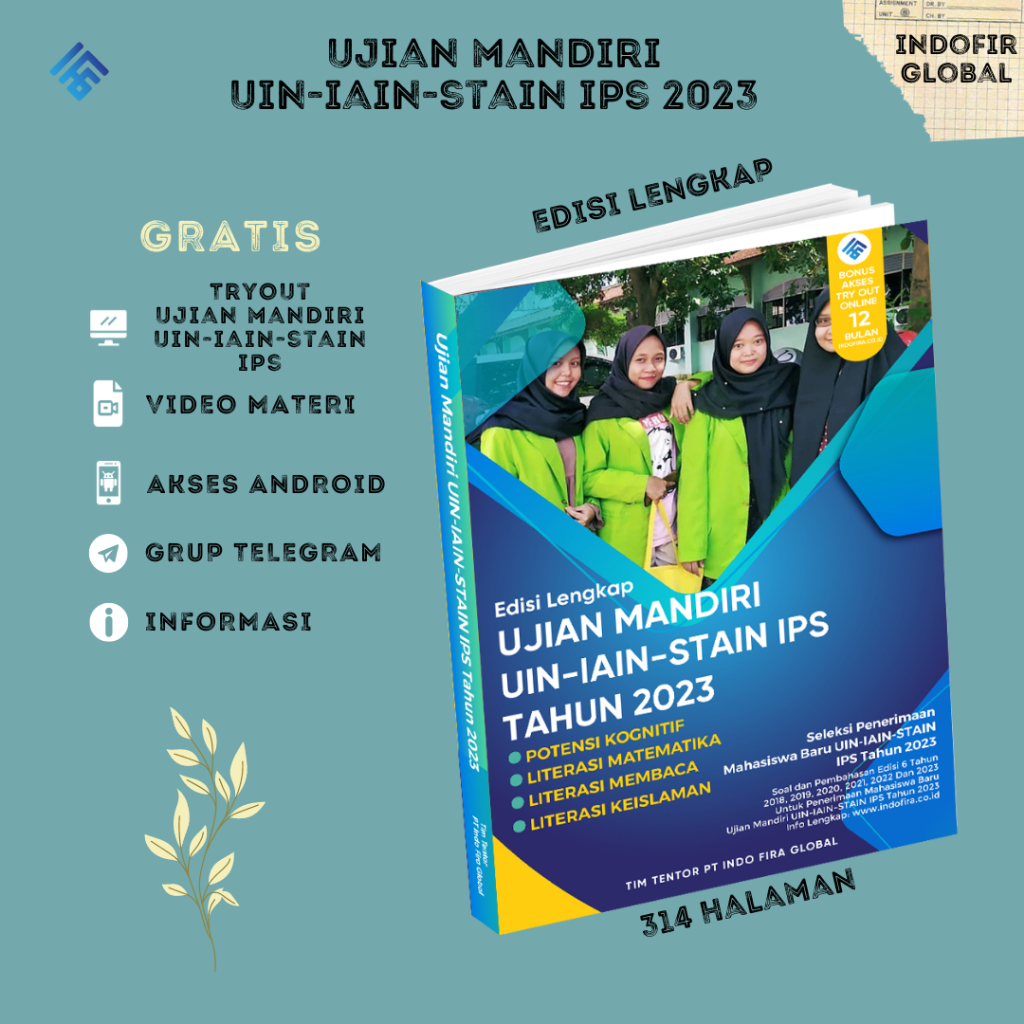Jual Terbaru Buku Ujian Mandiri Uin Iain Stain Ips 2024 Edisi Lengkap