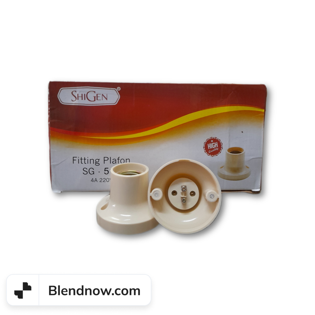 Jual FITTING LAMPU PLAFON BULAT SHIGEN SG-516 CREAM | Shopee Indonesia