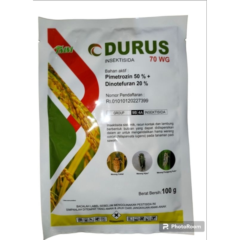 Jual Durus 70 wg insektisida 100gr + pembeku telur racun wereng ...