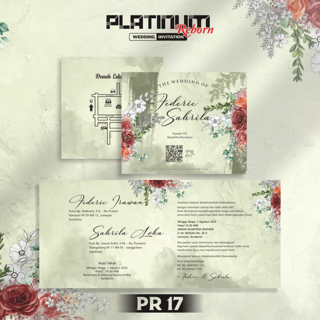 Jual PLATINUM PR 017 TF Blanko Undangan | Blangko Undangan | Undangan Murah | Shopee Indonesia