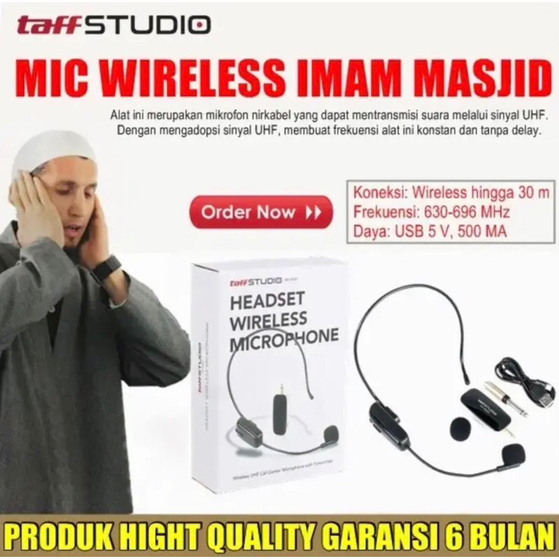 Jual mic bando taff studio cocok untuk imam masjid dll | Shopee Indonesia