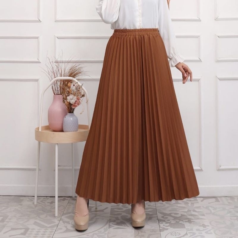 Jual Rok Plisket Rok Plisket Premium Plisket Semua warna | Shopee Indonesia