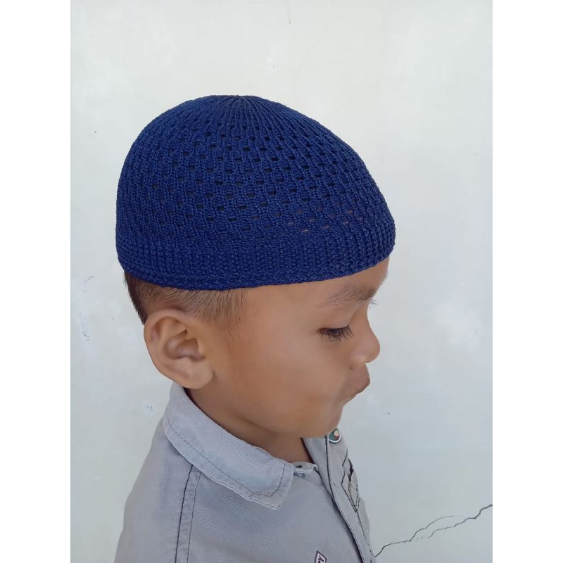 Jual peci rajut nanas polos - anak ( TK ) khusus kodian ( isi 20 pcs ...