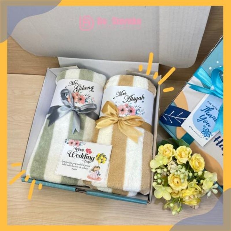 Jual HAMPERS HANDUK COUPLE DEWASA UKURAN 50 X 100 HADIAH WEDDING ...