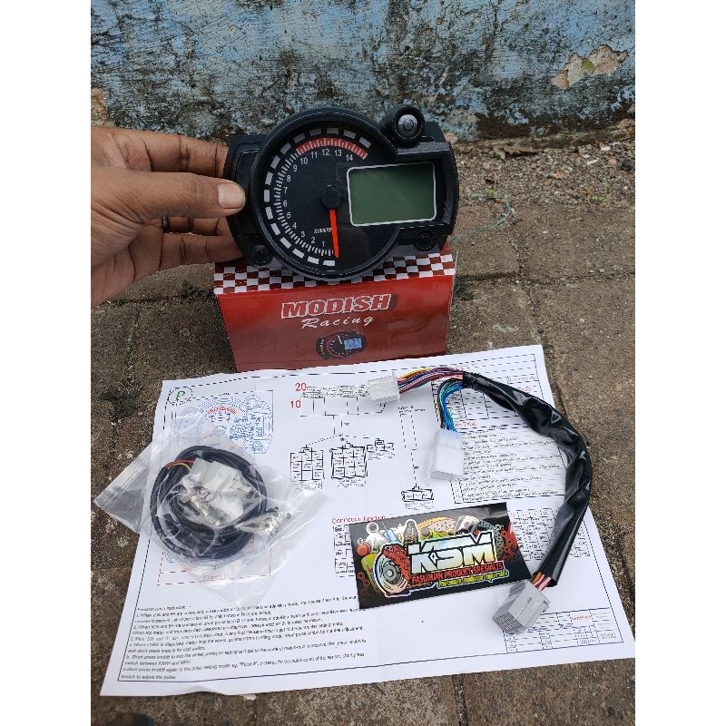 Jual SPEEDOMETER KOSO RK 2 DIGITAL LENGAKAP | Shopee Indonesia