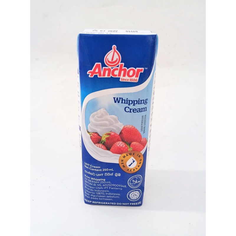 Jual Anchor Whipping Cream / Anchor Whip Cream - 250 ml | Shopee Indonesia