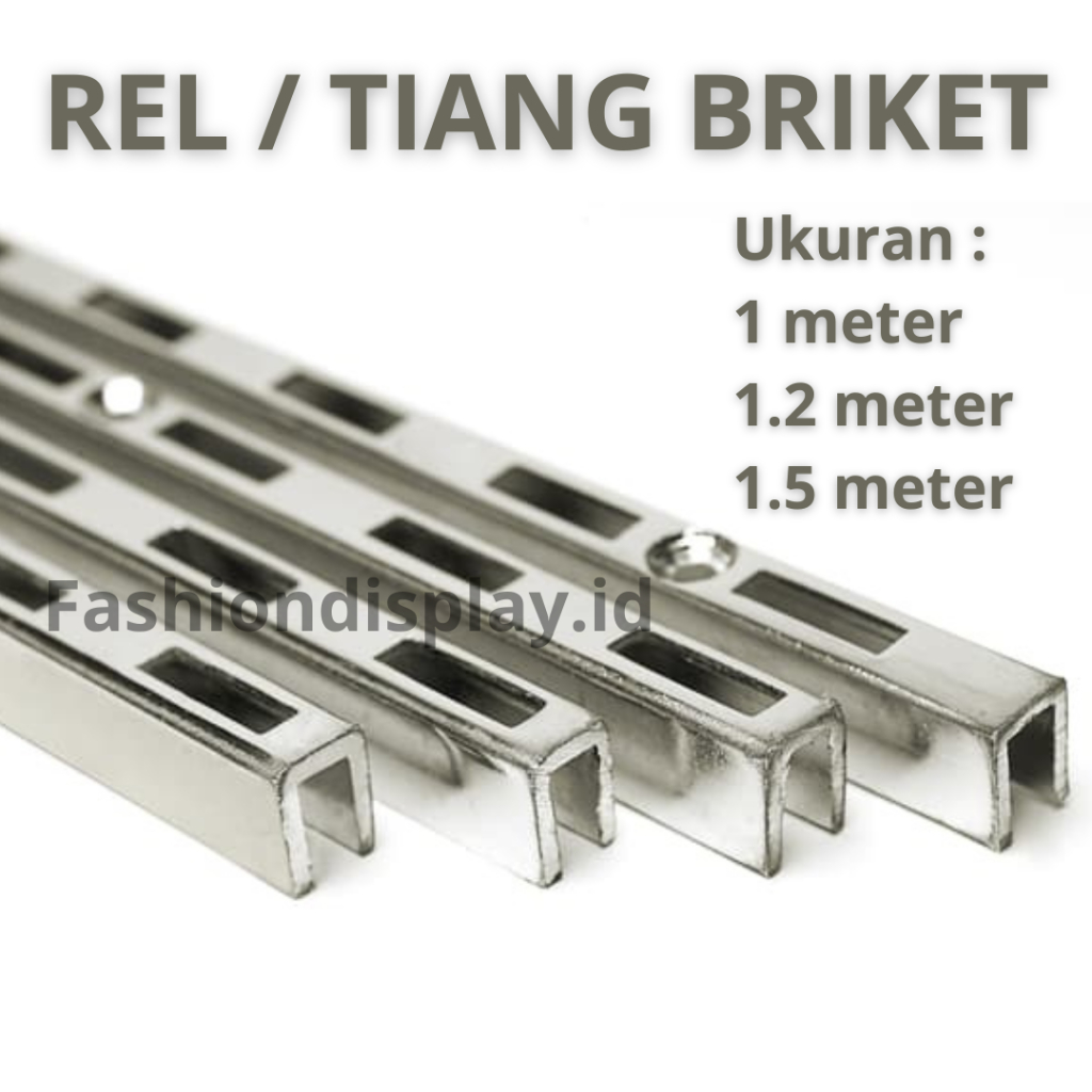 Jual Tiang Breket/Rel Breket/Rak Pajangan Display Siku Breket/Rel Tiang ...