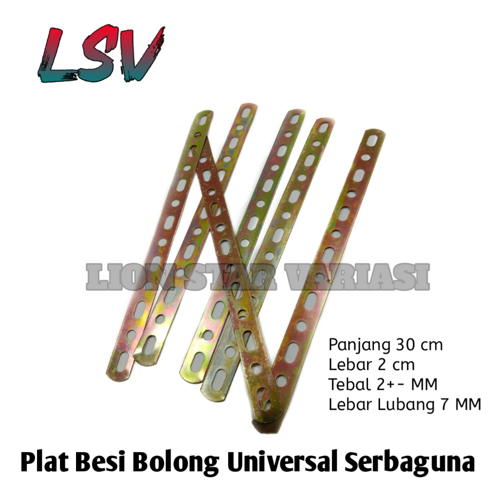 Jual Plat Bolong Plat Breket Bracket Multi Fungsi Untuk Motor Serbaguna ...
