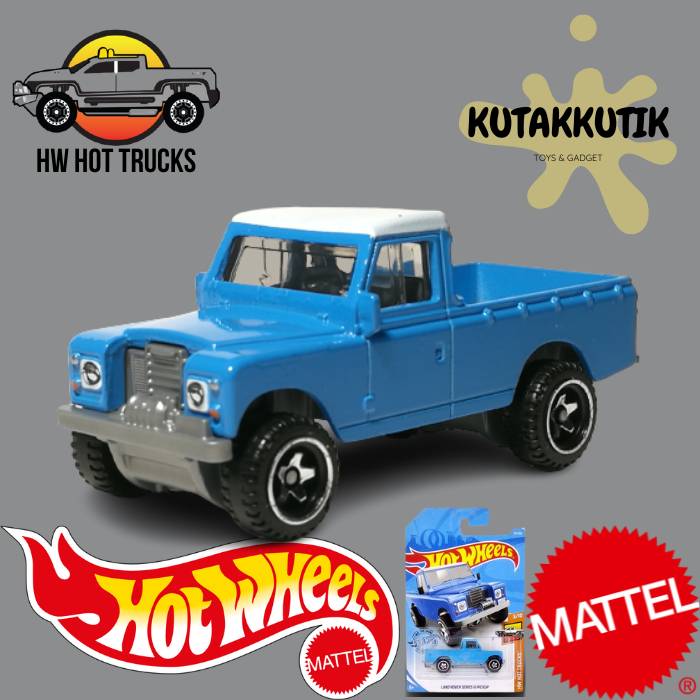 Jual Mainan Diecast Truk Hot Wheels Land Rover Series III Pickup Biru ...