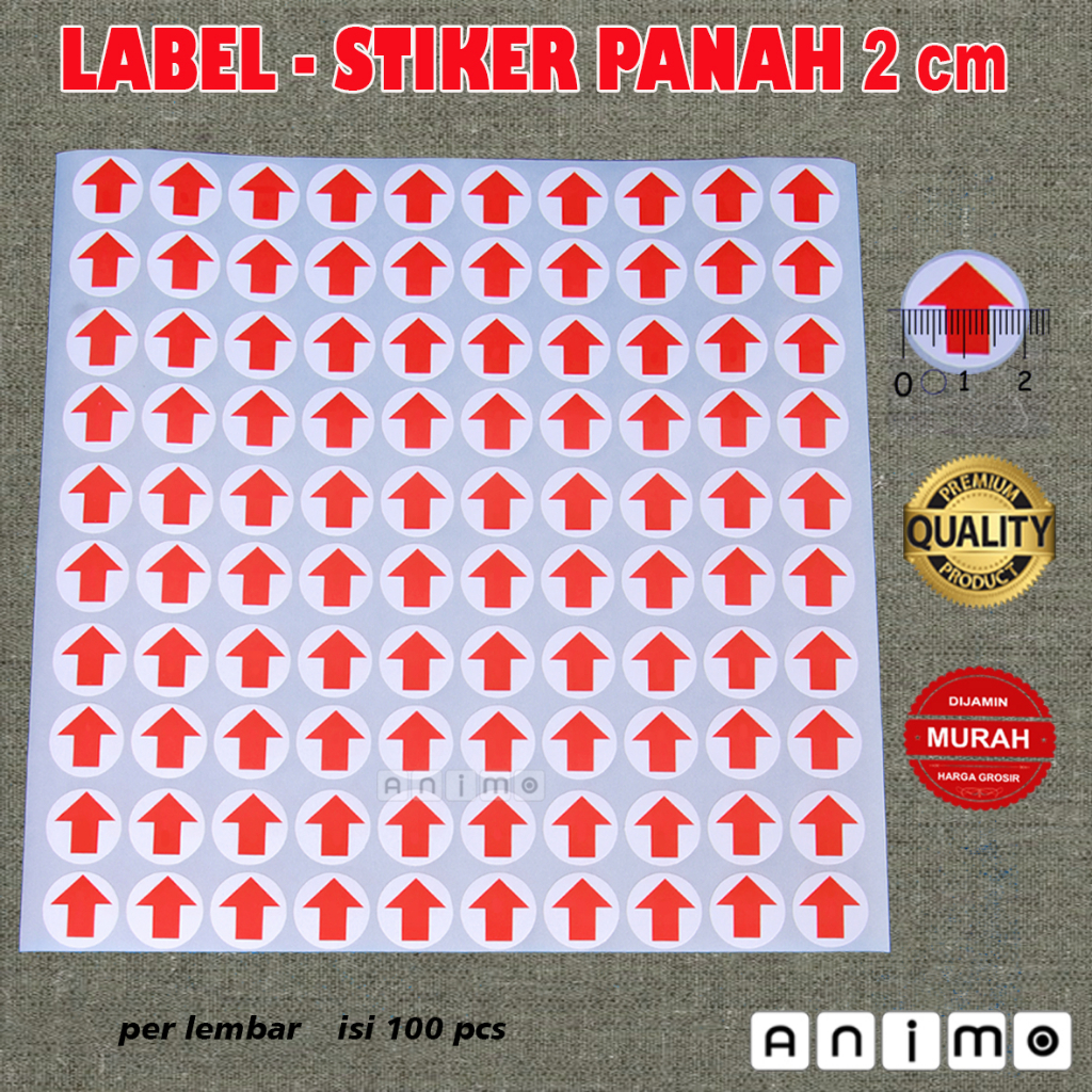 Jual STIKER PANAH 2 CM = 20 MM | Shopee Indonesia