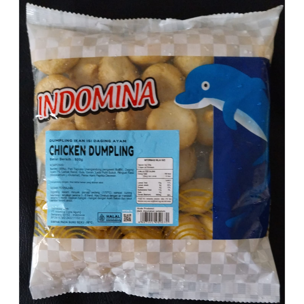 Jual INDOMINA CHICKEN Dumpling Olahan Ikan Rasa Ayam 500 Gram | Shopee ...