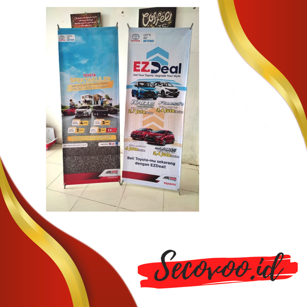 Jual Cetak X-Banner / Spanduk X-Banner Wisuda Tiang Y Banner Bahan ...