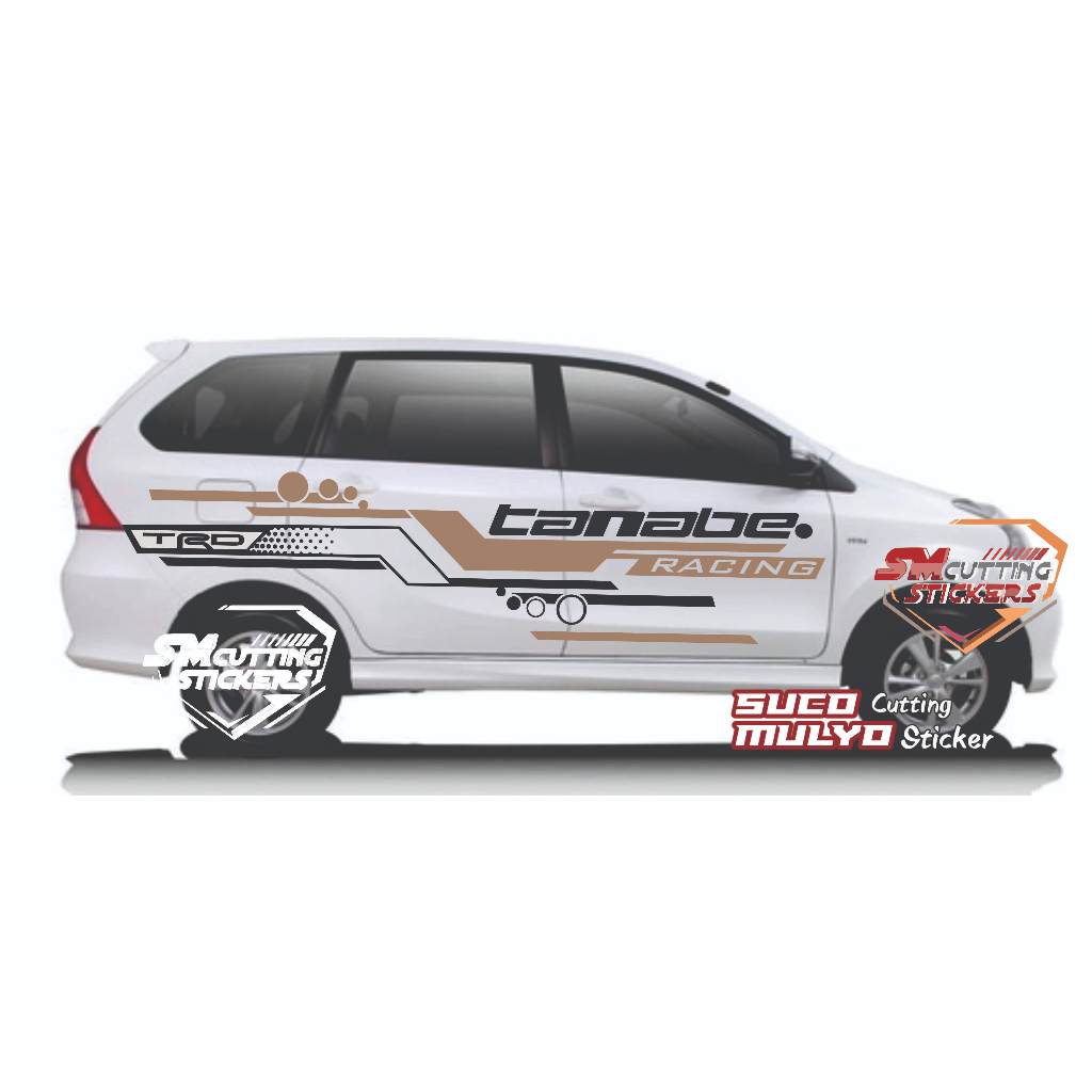 Jual STIKER MOBIL AVANZA CUTTING LIST STICKER GAMBAR BODY SAMPING PROMO ...
