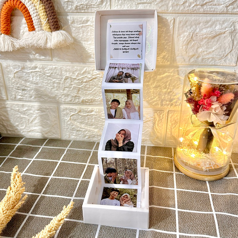 Jual [photo box mini] bisa ganti tulisan dan foto| Kado ulang tahun ...