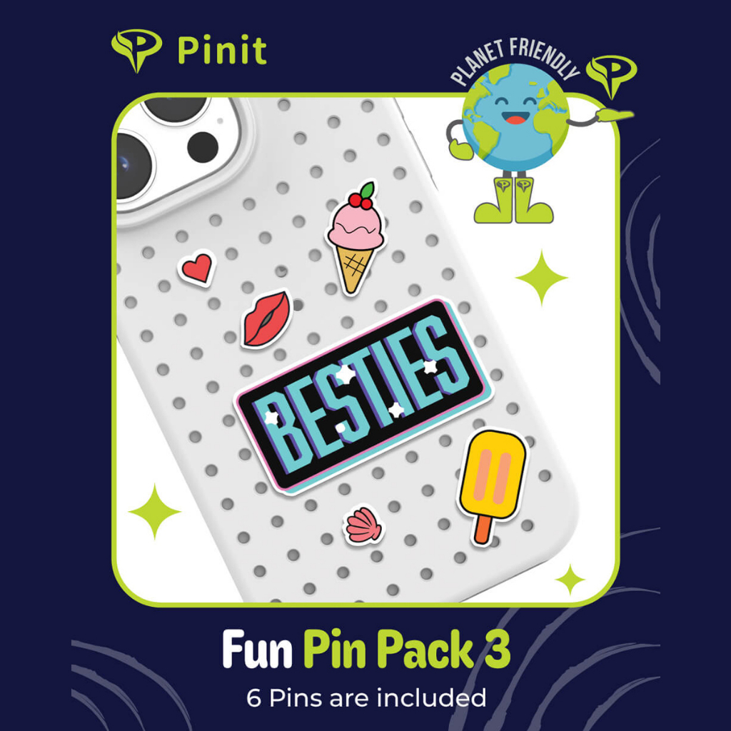 Jual Pinit Fun Pin Pack 3 with 6 Pins for Decorate and Custom | Shopee ...