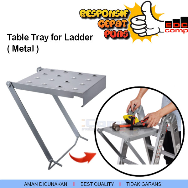 Jual Table Tray for Ladder [Metal] |Meja Tatakan alat Splecing untuk ...