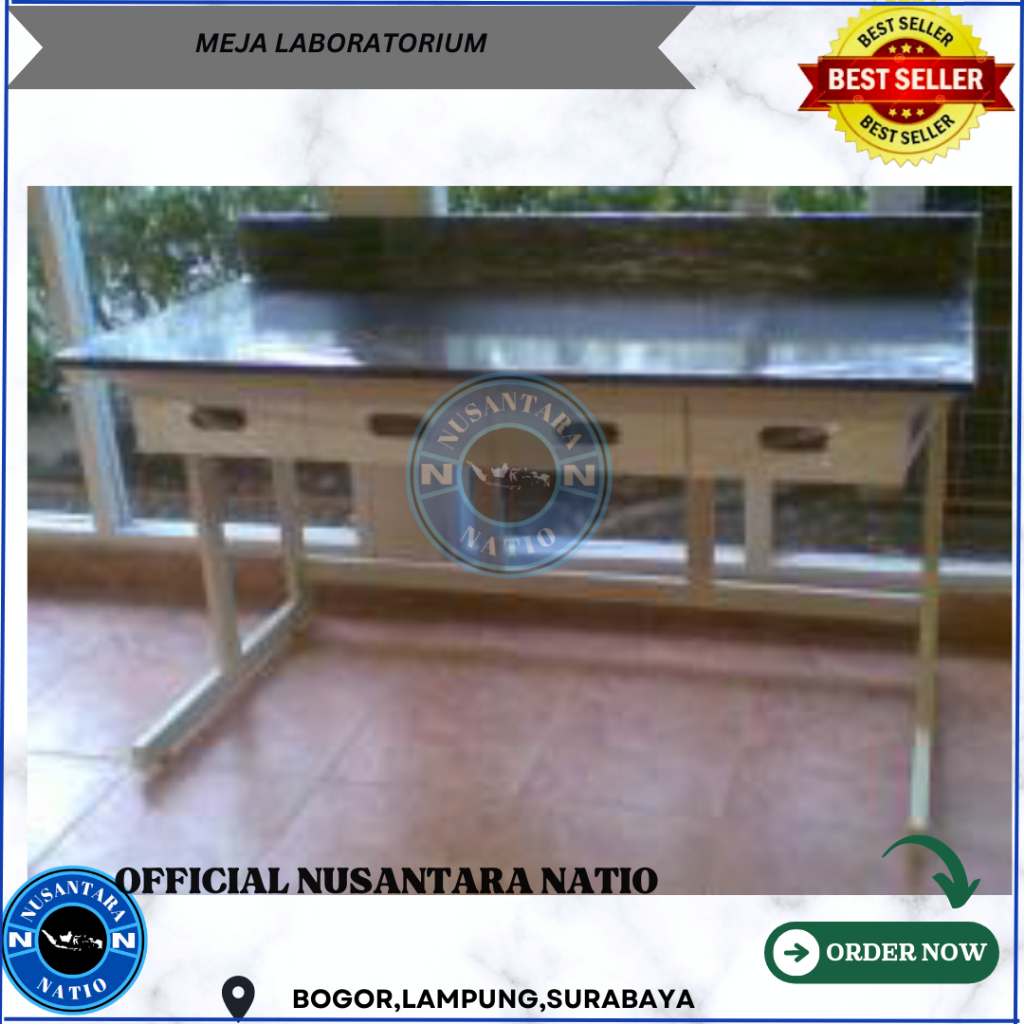 Jual Meja Laboratorium Pakai Laci Ukuran 120 x 60 x 80 cm | Shopee ...