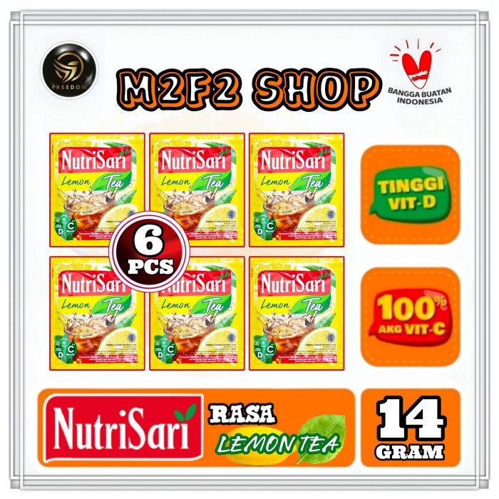 Jual NutriSari Minuman Serbuk Rasa Lemon Tea Sachet - 14 gr (Kemasan 6 ...