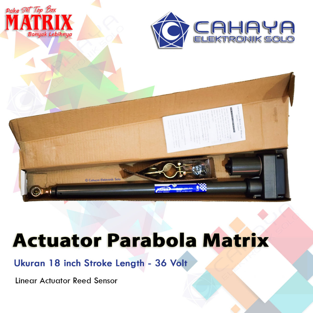 Jual Matrix Actuator Aktuator Penggerak Parabola Motor 36V 18 Inch ...