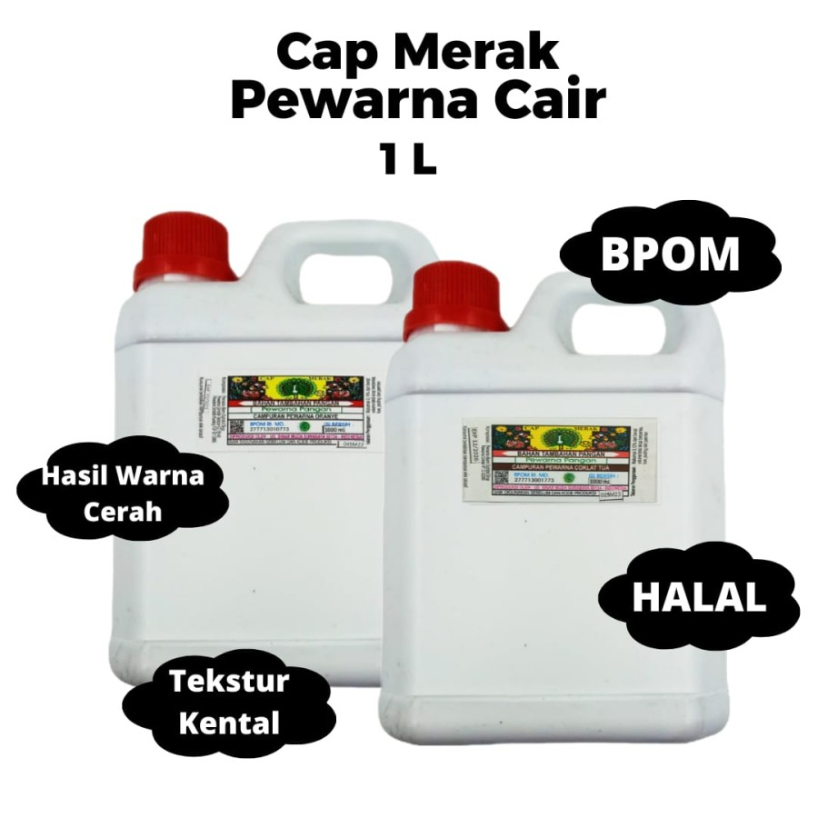 Jual PEWARNA CAIR CAP MERAK 1 L | Shopee Indonesia