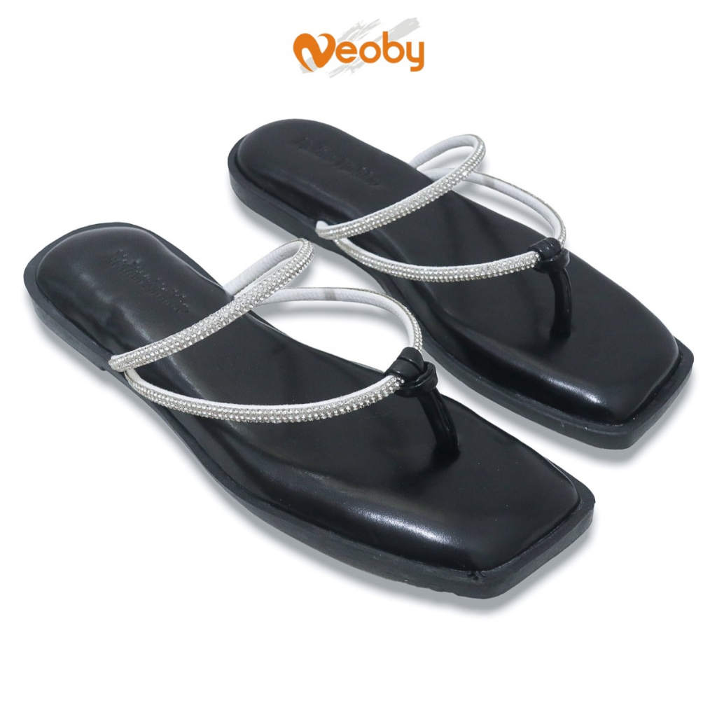Jual Neoby NADIN sandal teplek wanita gliter bling bling kekinian ...