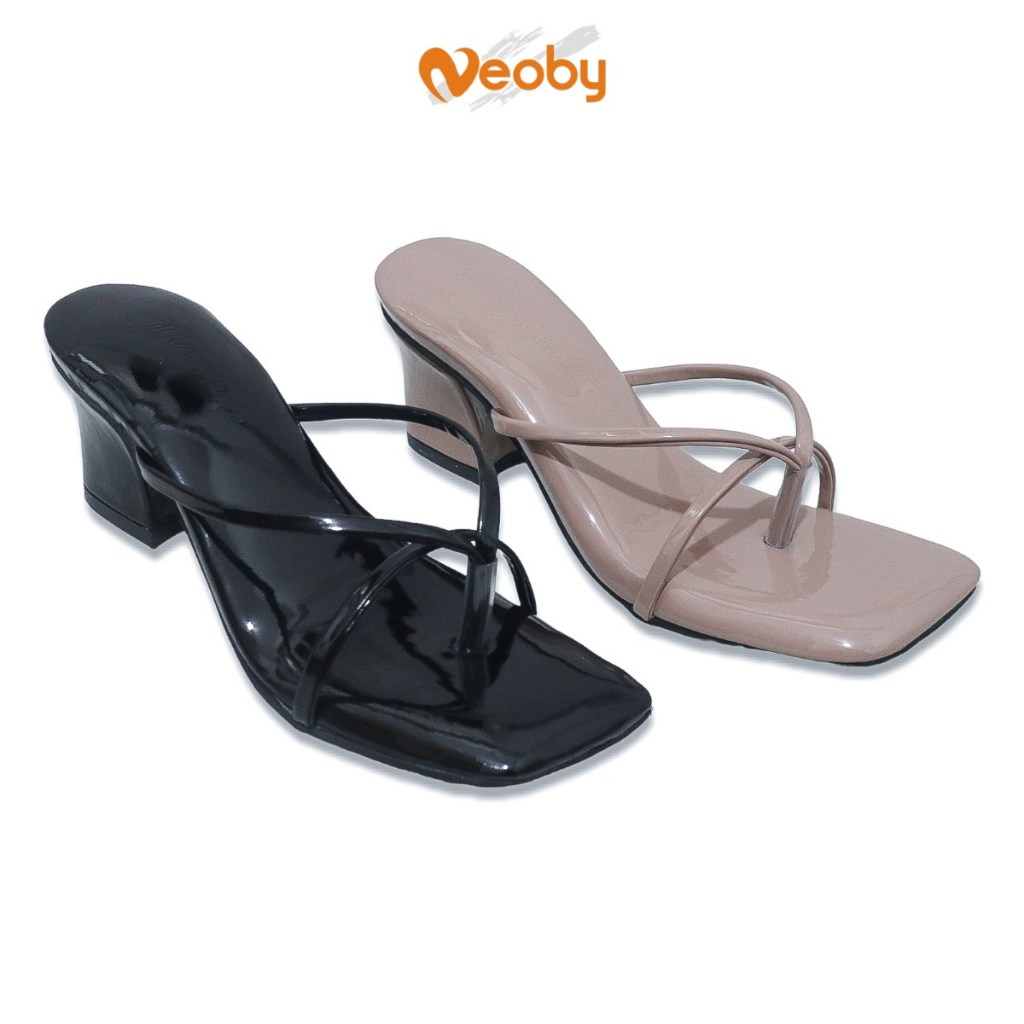 Jual Neoby VANESSA heels wanita hak tahu 5 cm tali jepit | Shopee Indonesia