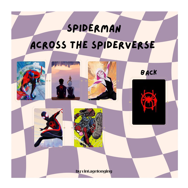 Jual spiderman across the spiderverse photocard | minimal order 4 pcs ...