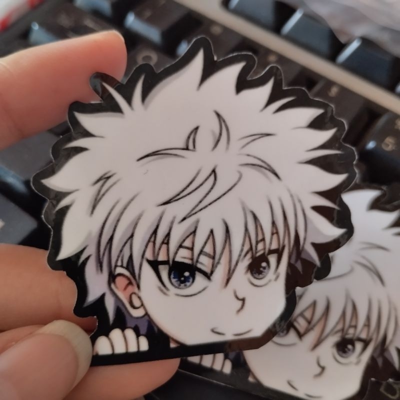 Jual Sticker intip Killua / stiker anime waterproof | Shopee Indonesia