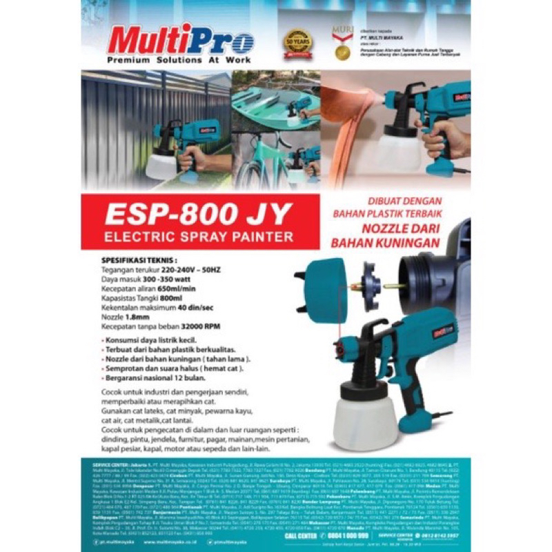 Jual multipro ESP800JY spray painter Cat Elektrik / alat mesin cat ...