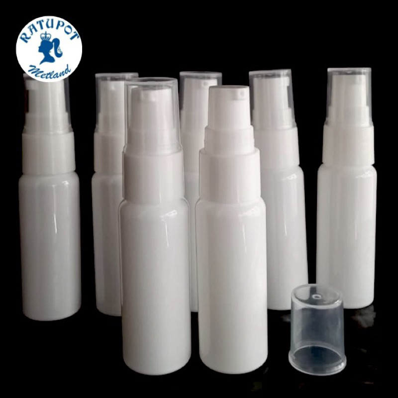 Jual Botol plastik 20 ml pet plastik putih pump putih | Shopee Indonesia