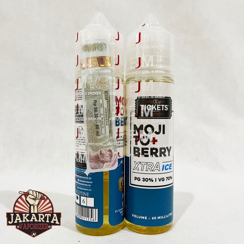 Jual EJM TICKETS MOJITO BERRY XTRA ICE 60ML 3MG BY EJM E JUICE MURAH ...